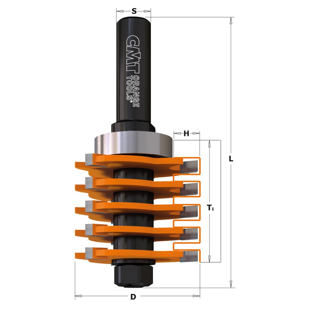 ΚΟΠΤΙΚΟ ΡΟΥΤΕΡ ΧΤΕΝΙ CMT D=47,6 S=12 Finger joint router bits 900.616. ...