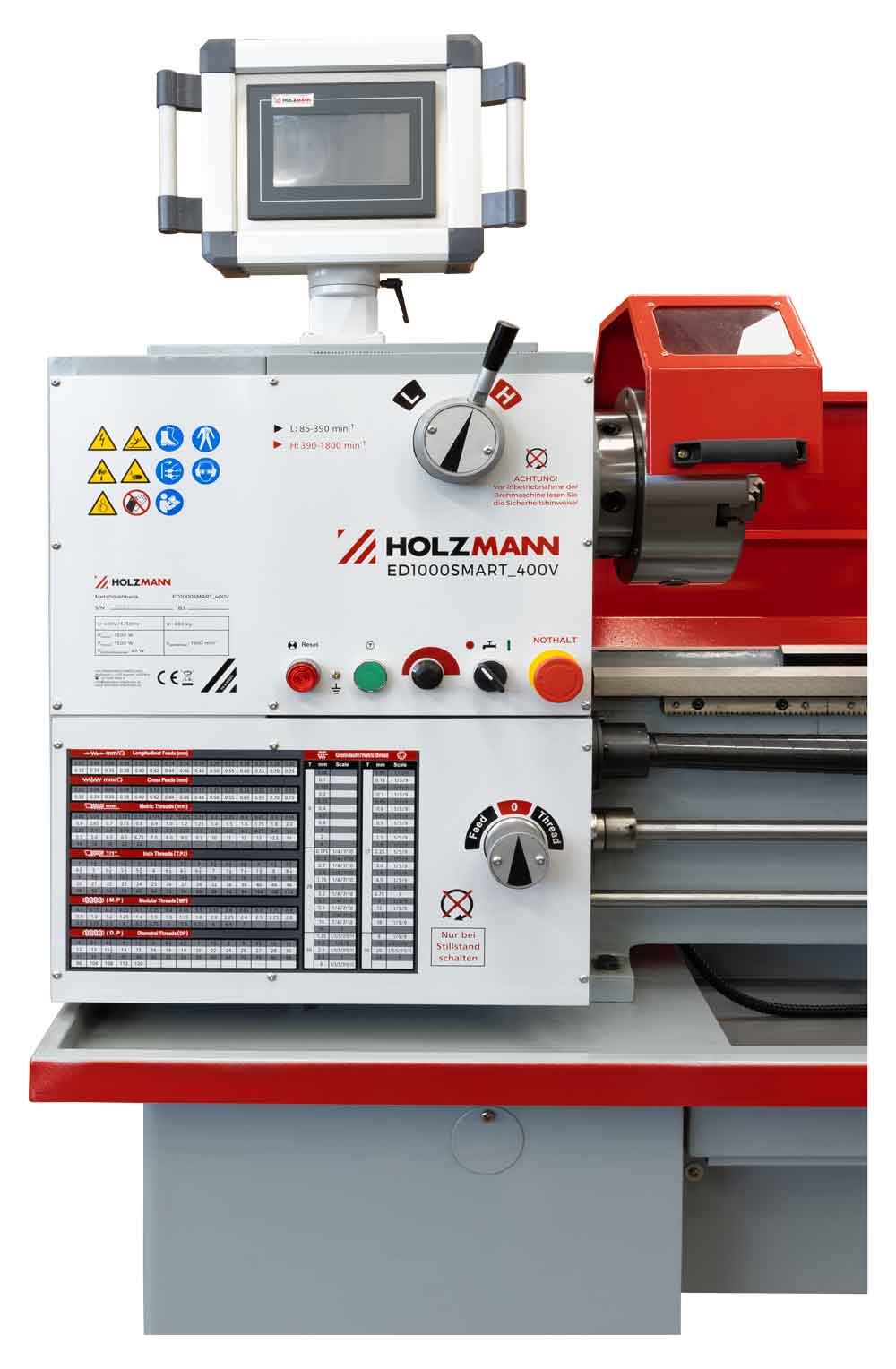 ΤΟΡΝΟΣ ΜΕΤΑΛΛΟΥ HOLZMANN MASCHINEN ED1000SMART_400V metal lathe ...