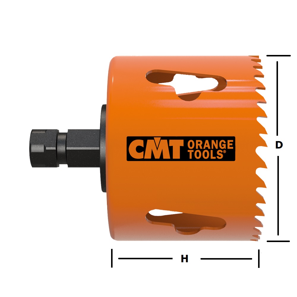 ΠΟΤΗΡΟΤΡΥΠΑΝO BI-METAL CMT D57 H45 New 551X PLUS hole saws 551-057X ...
